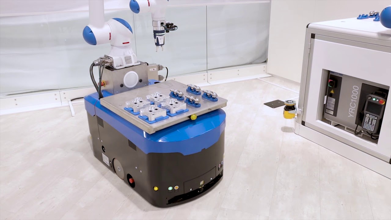 Automatic loading and unloading with Cobot | Yaskawa